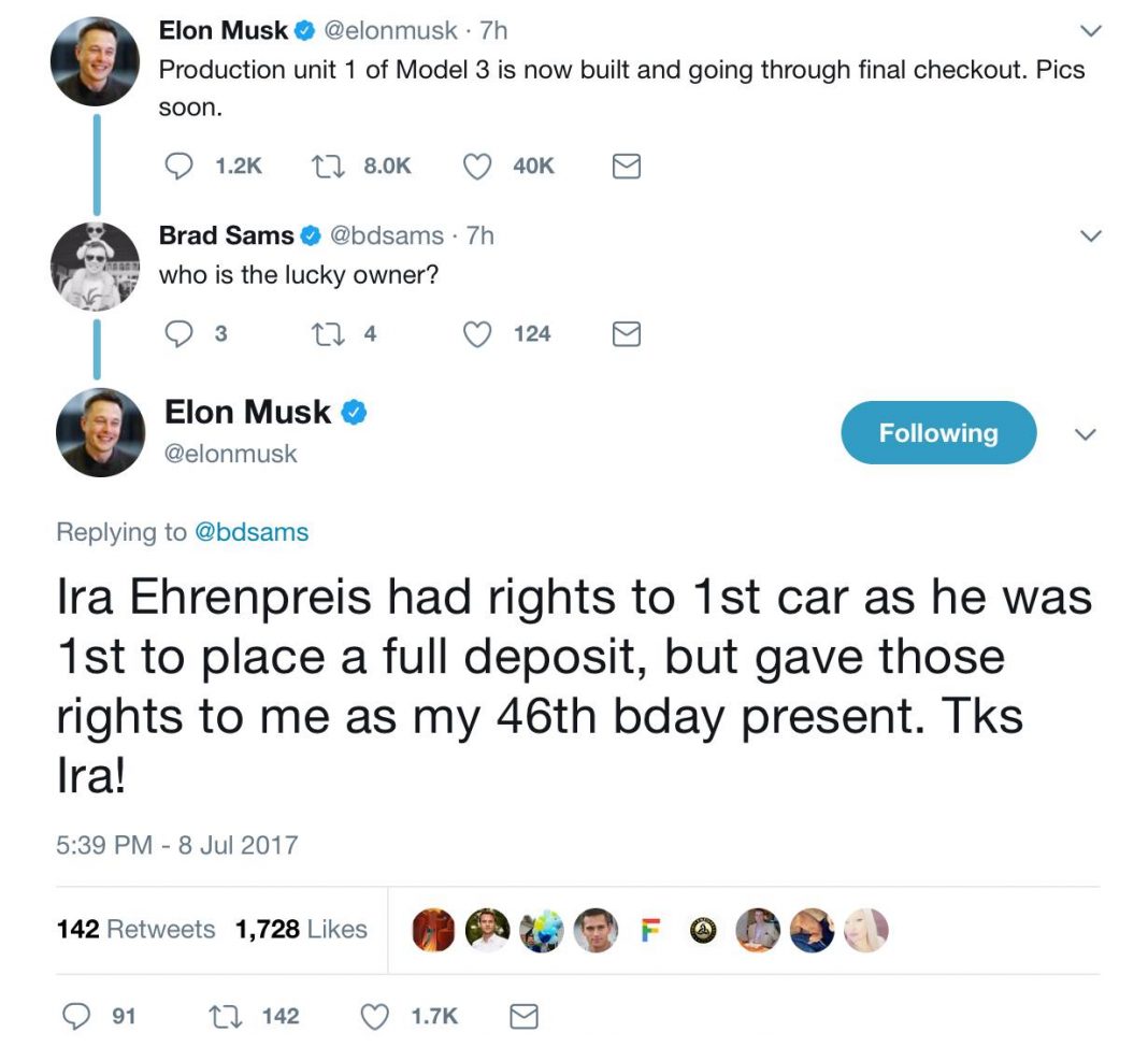 Momentul E în rEVoluția mașinilor electrice: prima Tesla Model 3 a ...