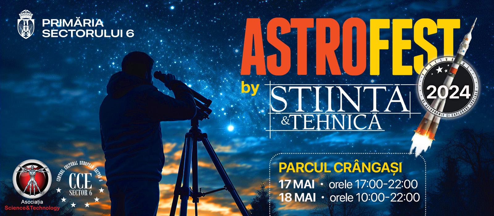 Program Astrofest 2024, 17 - 18 mai, Parcul Crângași