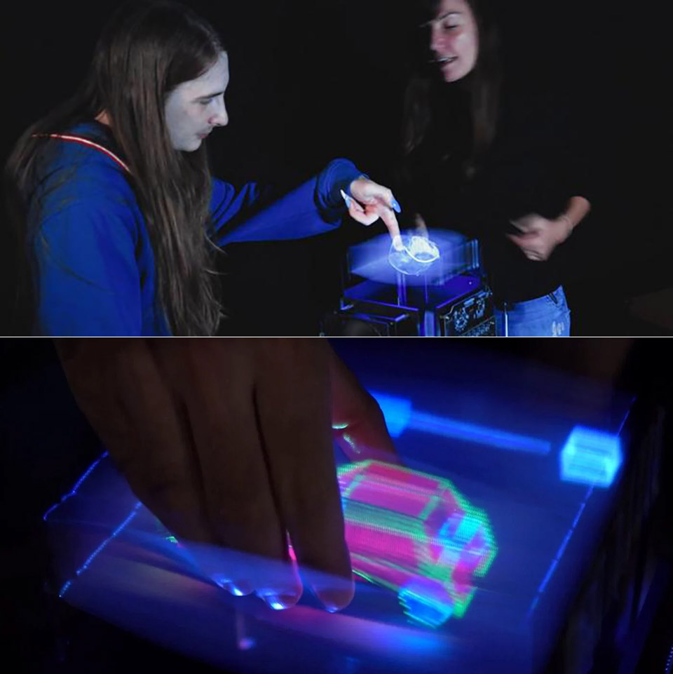 Holograme care pot fi apucate și manipulate